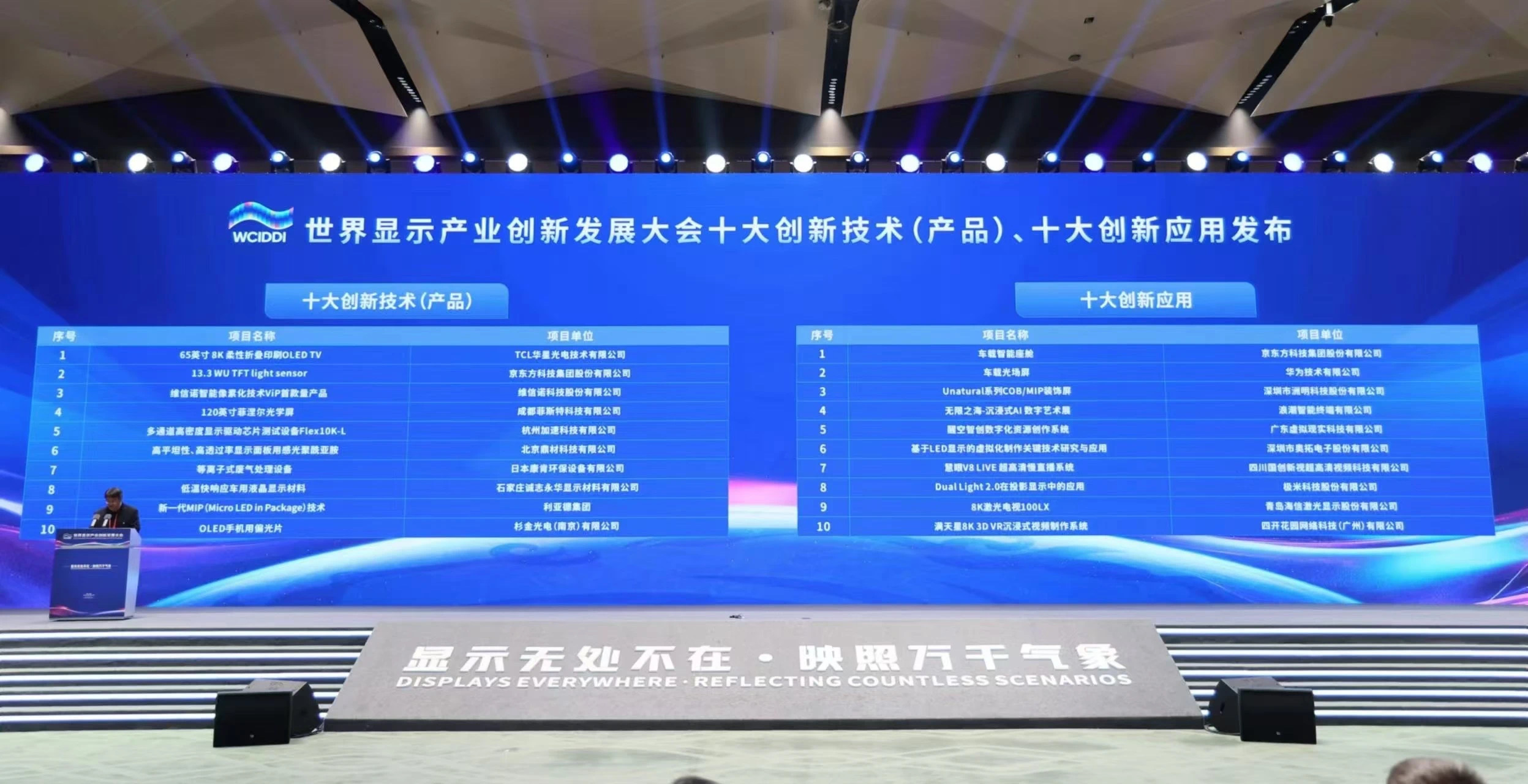 在此次大会上，维信诺展出了用于手表、手机和笔电的ViP AMOLED显示屏。